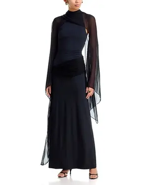 DE LA VALI Sabela Detachable Bolero Column Dress