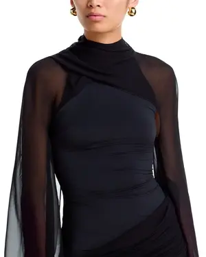 DE LA VALI Sabela Detachable Bolero Column Dress