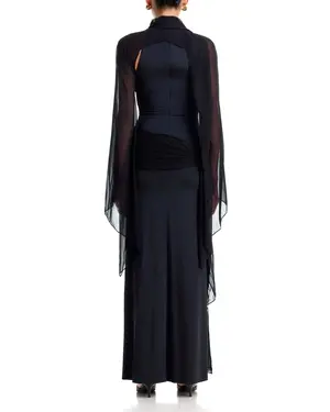 DE LA VALI Sabela Detachable Bolero Column Dress