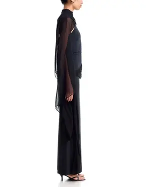 DE LA VALI Sabela Detachable Bolero Column Dress