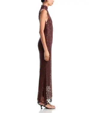 DE LA VALI Ainhoa Lace Midaxi Dress