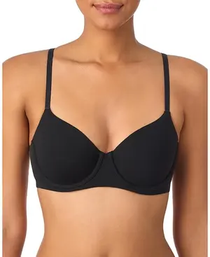 Dkny Cotton Unlined Bra - Black