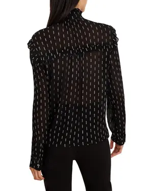 NIC+ZOE Mayfair Nights Chiffon Shirt