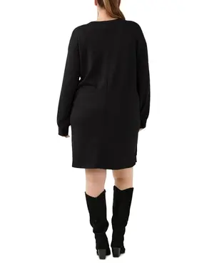 Karen Kane Round Neck Side Button Dress