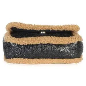 Chanel Shiny Crumpled Sheepskin Shearling Cc Mania Flap Bag