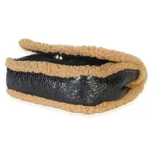 Chanel Shiny Crumpled Sheepskin Shearling Cc Mania Flap Bag