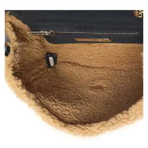 Chanel Shiny Crumpled Sheepskin Shearling Cc Mania Flap Bag