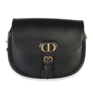 Dior Box Calfskin Bobby Flap Bag - Black