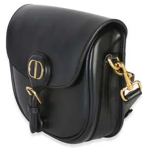 Dior Box Calfskin Bobby Flap Bag - Black