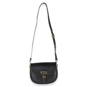 Dior Box Calfskin Bobby Flap Bag - Black