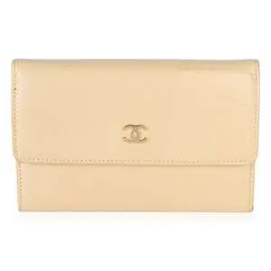Chanel Vintage Goatskin Cc Flap Wallet