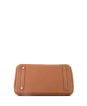Hermès Birkin 35 Handbag Brown Togo With Palladium Hardware
