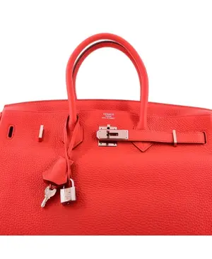 Hermès Birkin 35 Leather Palladium Tote