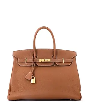 Hermès Birkin 35 Handbag Brown Togo With Hardware - Gold