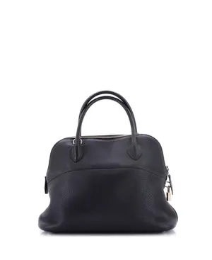 Hermès Bolide 31 Clemence Leather Top Handle Satchel