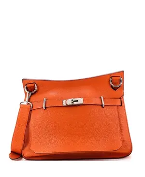 Hermès Jypsiere 34 Clemence Leather Turn Lock Crossbody