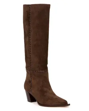 Paige Lillith Suede Knee High Boots - Chocolate
