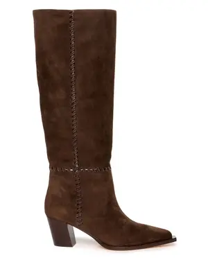 Paige Lillith Suede Knee High Boots - Chocolate