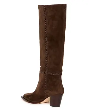 Paige Lillith Suede Knee High Boots - Chocolate