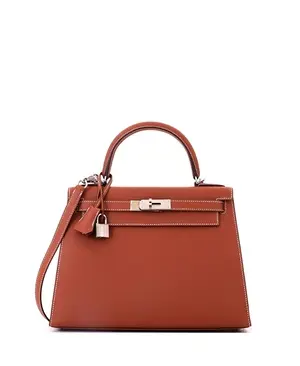 Hermès Kelly 28 Epsom Leather Shoulder Bag With Palladium Hardware