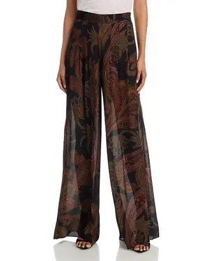 Paige Carina Printed Wide Leg Pants
