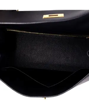 Hermès Kelly 28 Handbag Black Epsom With Gold Hardware