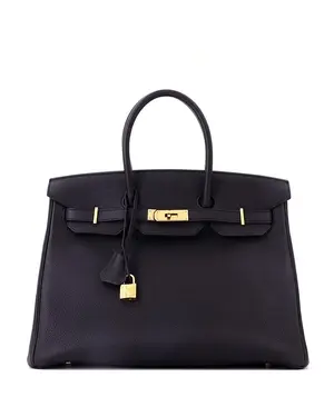 Hermès Birkin 35 Handbag Black Togo With Gold Hardware - Noir