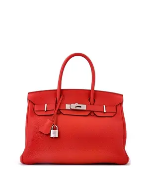 Hermès Birkin 30 Togo Leather Palladium Tote - Geranium