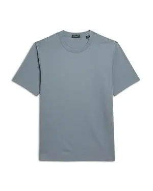 Theory Ryder Crewneck Tee - Steel Teal Light