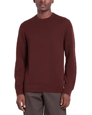 Theory Relaxed Crewneck Sweater - Deep Auburn