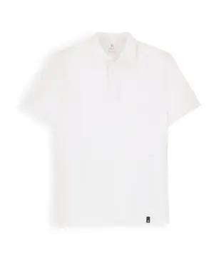 Boggi Milano Stretch Supima Cotton Jersey Polo - White