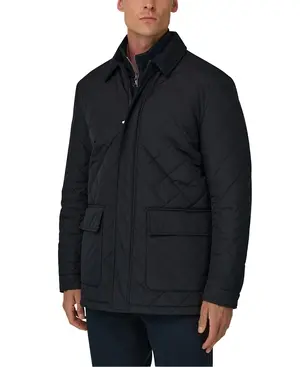Boggi Milano Technical Fabric Peacoat Padded - Navy Blue