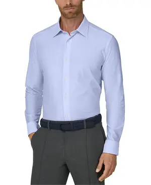 Boggi Milano Striped Japanese Jersey Regular Fit Polo Shirt - Light Blue