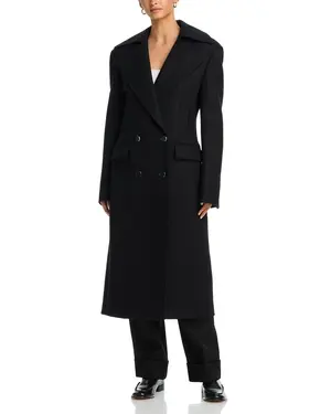 Helmut Lang Sculptural Double Breasted Coat