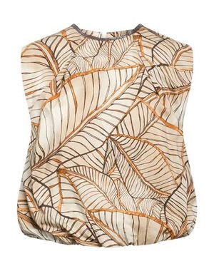 Brunello Cucinelli Top Size Cotton, Silk - Beige