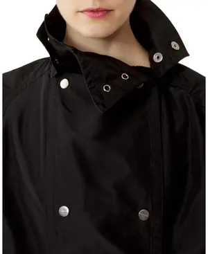 LANVIN Bi-material Trench Coat In Silk Faille And Charmeuse Fabric