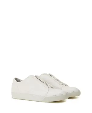 LANVIN Dbb1 Zip Sneakers In Leather - White