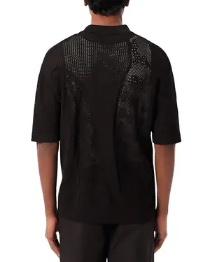 Lacoste Mesh Cardigan Shirt