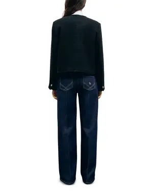Gerard Darel Judye Tweed Button Front Jacket