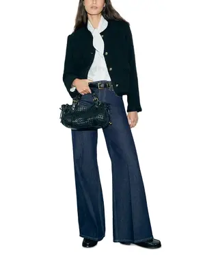 Gerard Darel Judye Tweed Button Front Jacket