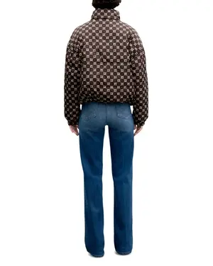 Gerard Darel Amar Checkered Puffer Coat