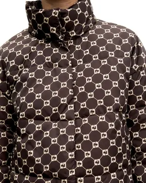 Gerard Darel Amar Checkered Puffer Coat