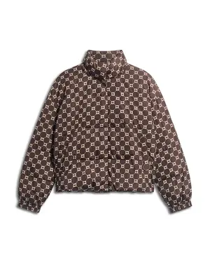 Gerard Darel Amar Checkered Puffer Coat