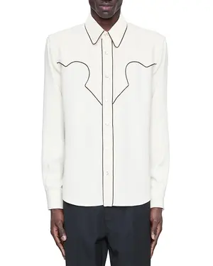 Amiri Western Long Sleeve Shirt - Alabaster