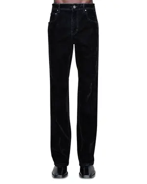 Amiri Vintage Fit Flock Jeans - Black