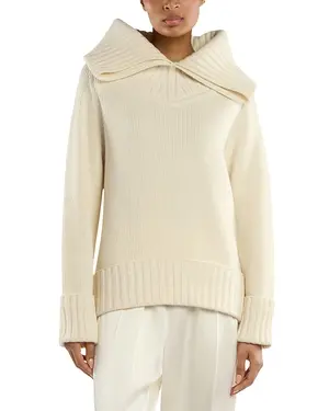 Victoria Beckham Wool-blend Wide Collar Sweater