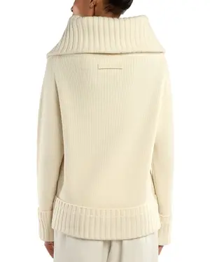 Victoria Beckham Wool-blend Wide Collar Sweater