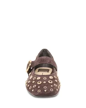 Dolce Vita Dv Mella Suede Studded Mary Jane Flats