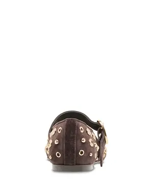 Dolce Vita Dv Mella Suede Studded Mary Jane Flats