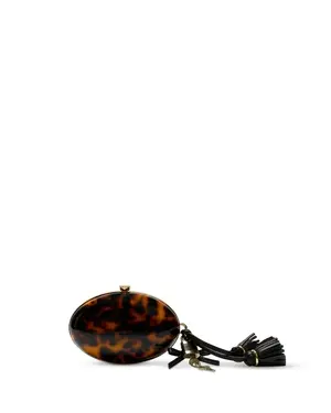 SELF-PORTRAIT Mini Resin Oval Clutch